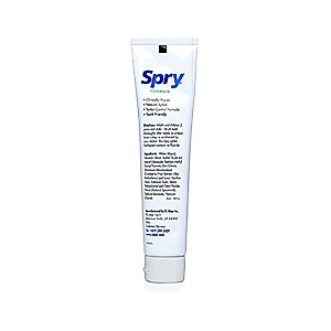 Spry Xylitol Toothpaste, Fluoride-Free, Natural Spearmint, Anti-Plaque and Tartar Control, 5 oz (3 Pack)