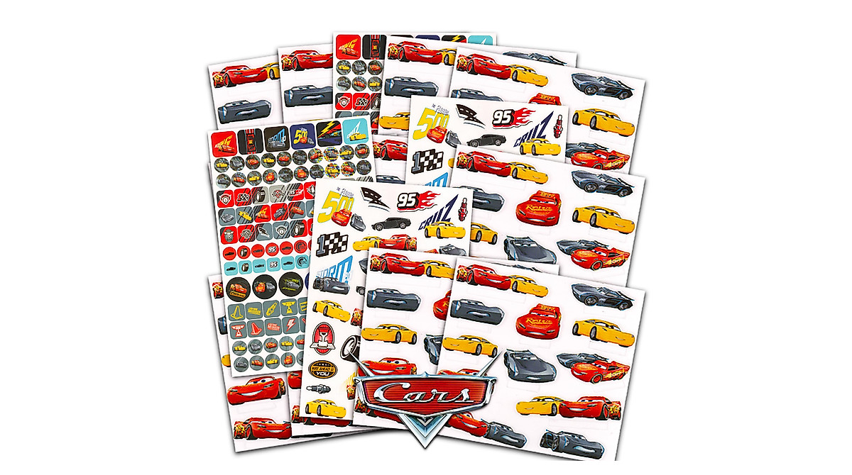 Disney Cars Stickers Party Favors Bundle Pack ~ 16 Cars Sticker Sheets ...
