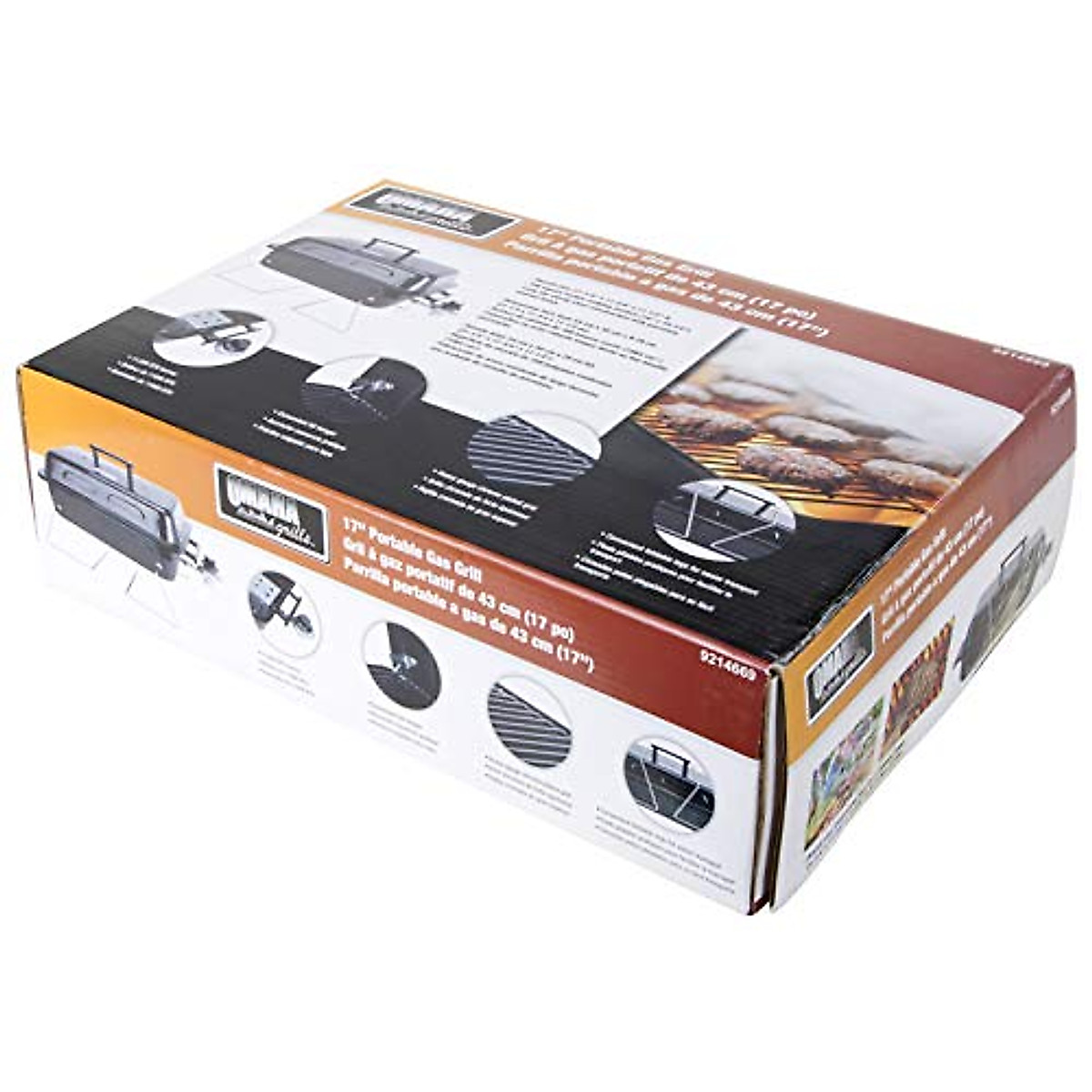 Duke Grills Omaha Go Anywhere Portable Gas Grill - Mini BBQ Propane Grill for Camping, RV, Tailgate - Cooks 8 hamburgers at once - Long Life Steel - Foldable Legs