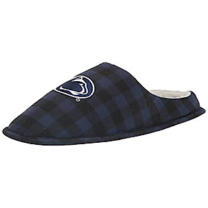 FOCO South Carolina Sherpa Lined Buffalo Check Memory Foam Slipper - Mens Large