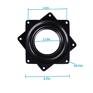 BENLIUDH Lazy Susan Hardware, 4 Inch Lazy Susan Bearing Turntable for Table Serving Trays, Cabinet, DIY Craft Project 4 Pcs