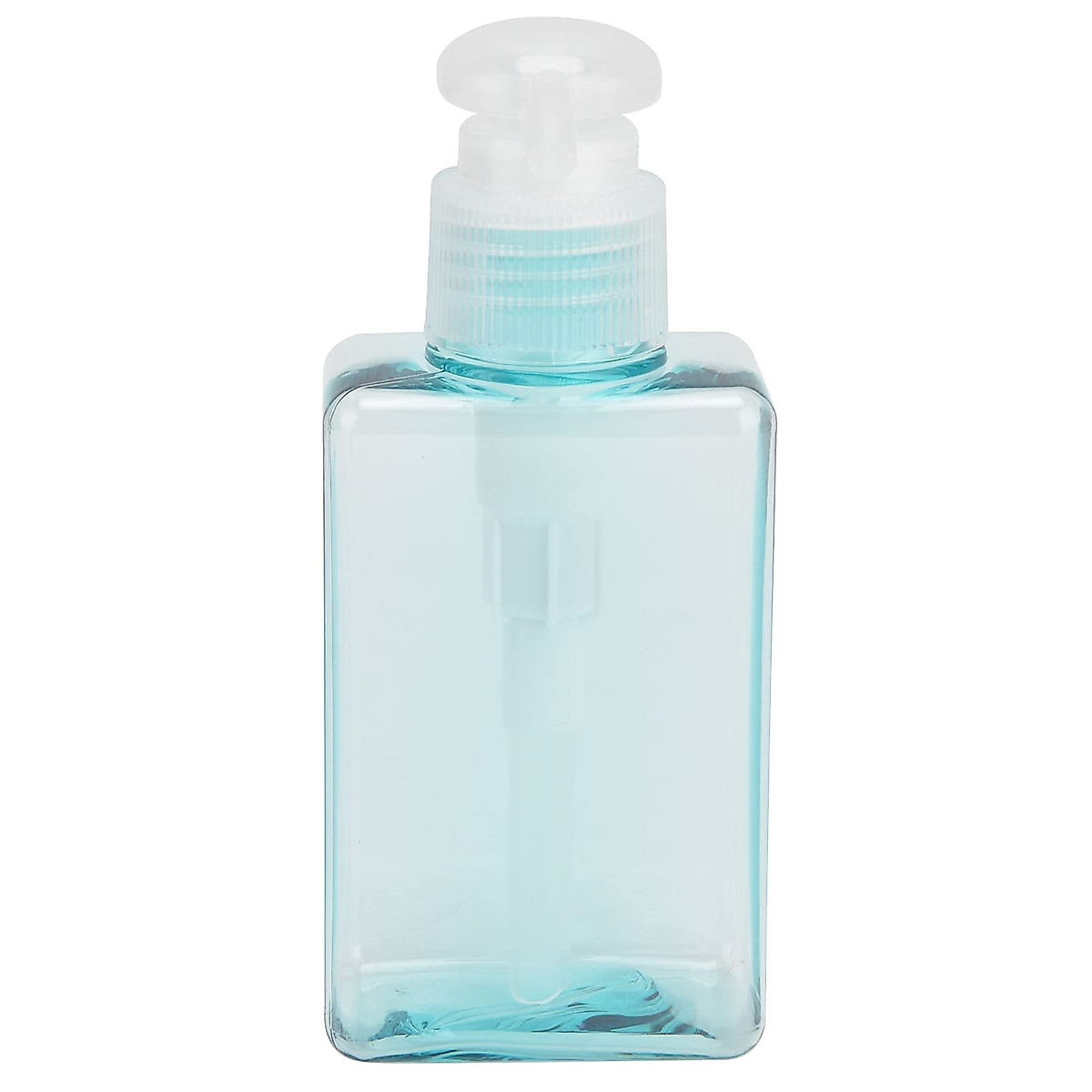 FIYO 100ML 3Pcs Plastic Bottles with Pump Dispenser, Liquid Soap Bottle Lotion Container Portable Travel Empty Shampoo Pump Bottles for Home Travel Use(Blue)