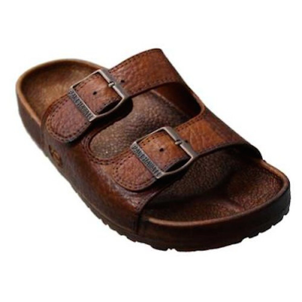 Pali Hawaii 2 Buckle Sandal (Brown, 11)