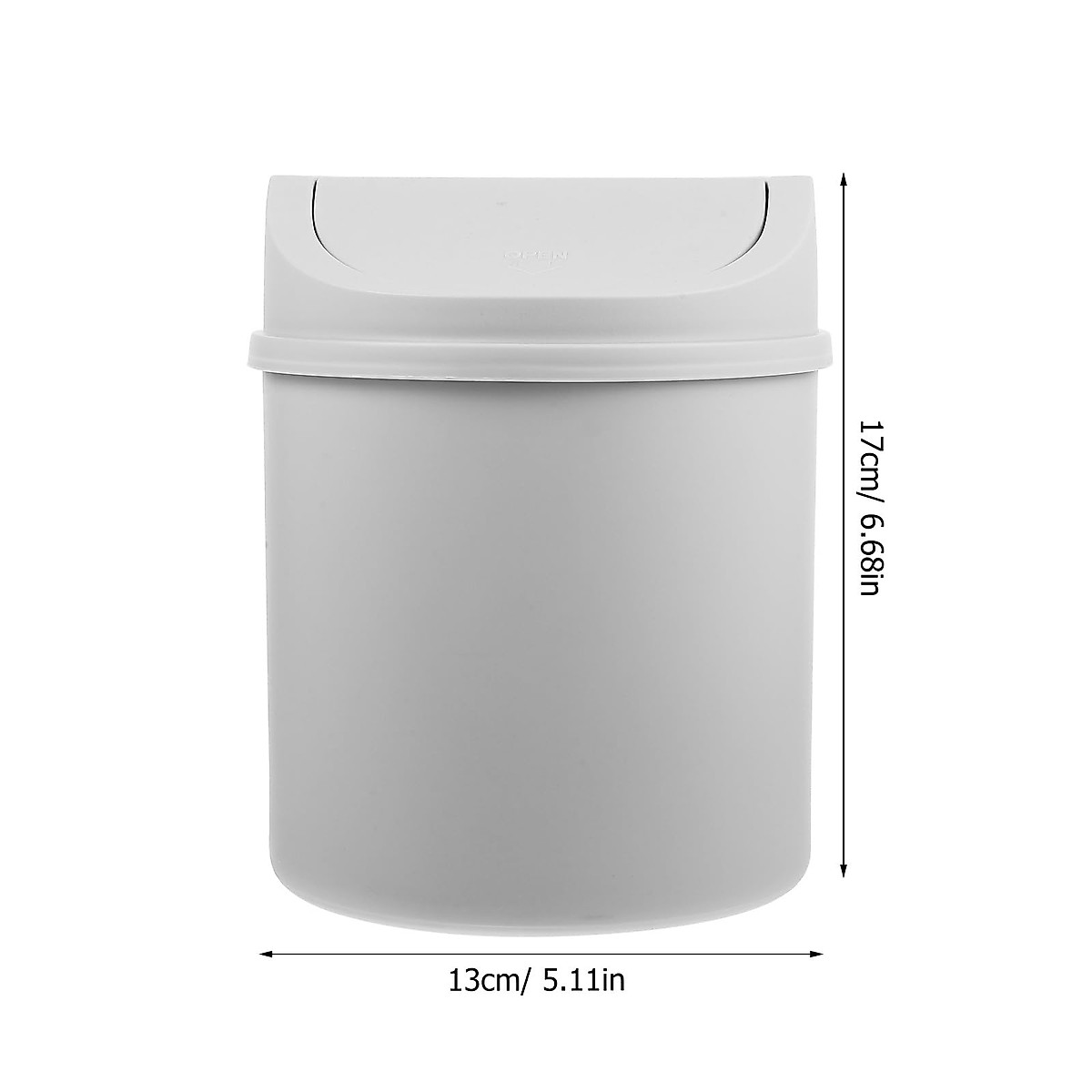 ABOOFAN Mini Table Trash Can Mini Garbage Can Living Room Trash Can Swing Top Bin Office Trash Can Mini Trash Can Waste Basket for Home Mini Desktop Trash Can Garbage Container