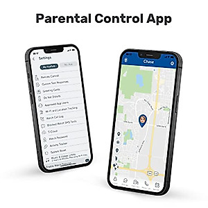 TickTalk Pink 4 Kids Smartwatch with Pink Twists Headphones Bundle (Red Pocket on at&T's Network)