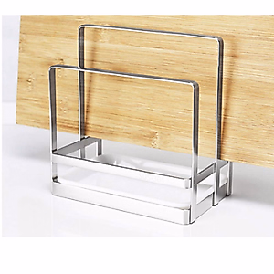 304 Solid Stainless Steel Kitchen Cutting Board and Lid Rack Organizer Rack