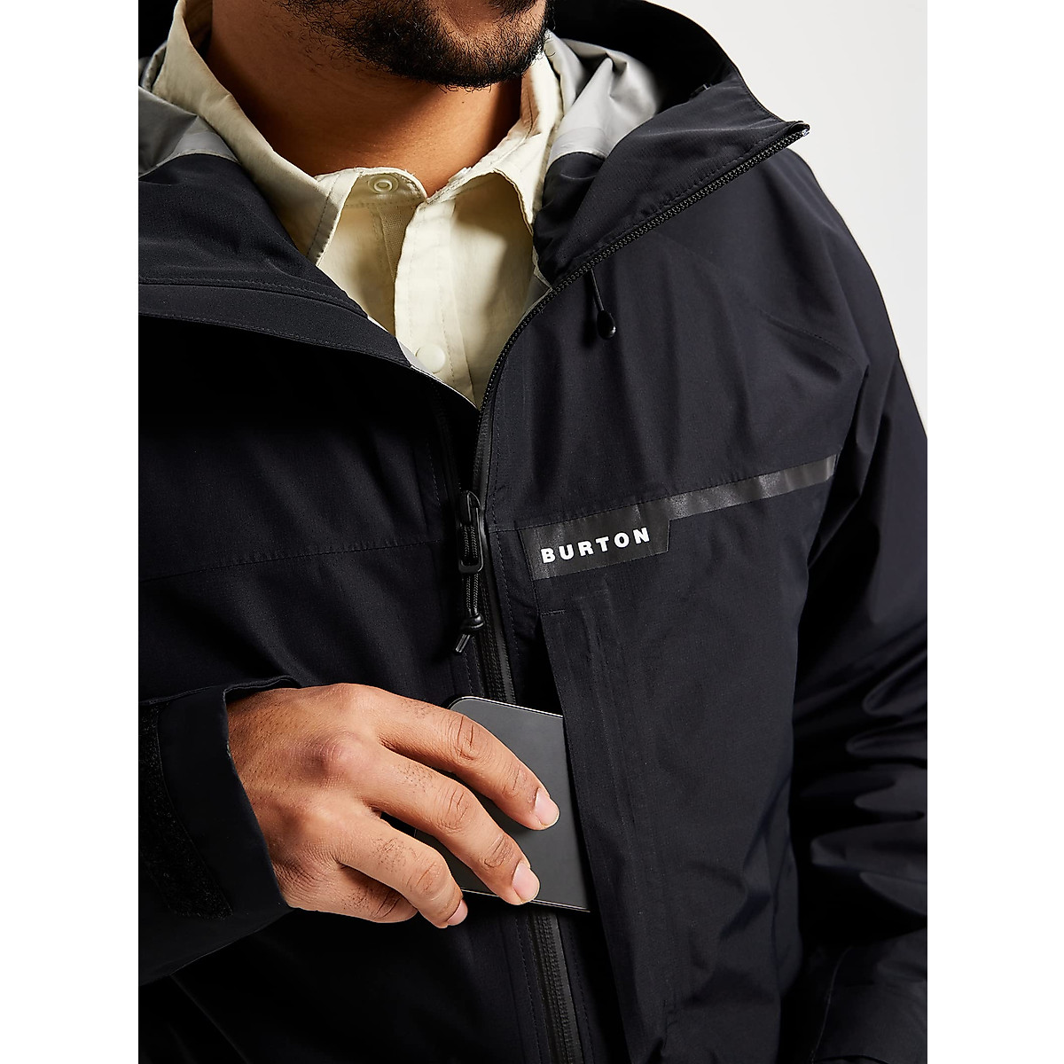 Burton Men's Standard Veridry Gore-TEX Rain Jacket, True Black, Large