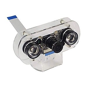 DEVMO Raspberry Pi 4B Night Vision Camera Module 5MP OV5647 Adjustable-Focus Webcam Video 1080p Compatible with Raspberry Pi 2/3 / 3 B / 3 B+ /4 /Zero&W Model B Model B+ with Case