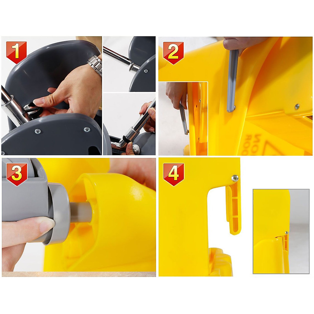 Mop Bucket with Wringer Down Press 8 Gallons