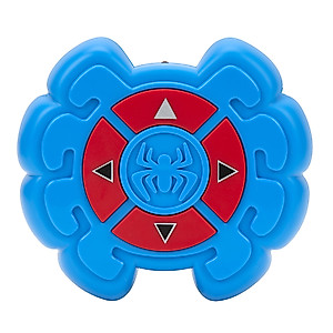 Marvel Spidey and His Amazing Friends Web Crawler RC - Remote-Controlled Vehicle - Features Built-in Super Hero with 4 Controller Functions, Blue & Red