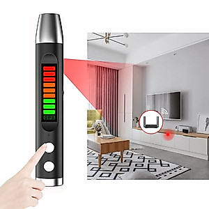 NOYAFA Hidden Camera Detectors,RF Signal Scanner 12 Levels Sensitivity 4 Professional Modes, Anti Spy Detector Bug Detector GPS Tracker Spy Camera Detector for Hotels Office Travel