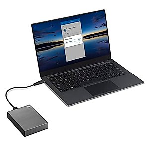 Seagate One Touch, 4TB, Portable External Hard Drive, PC Notebook & Mac USB 3.0, Space Grey, 1 Year Mylio Create, 4 mo Adobe CC Photography, Amazon Excl. (STKB4000405)