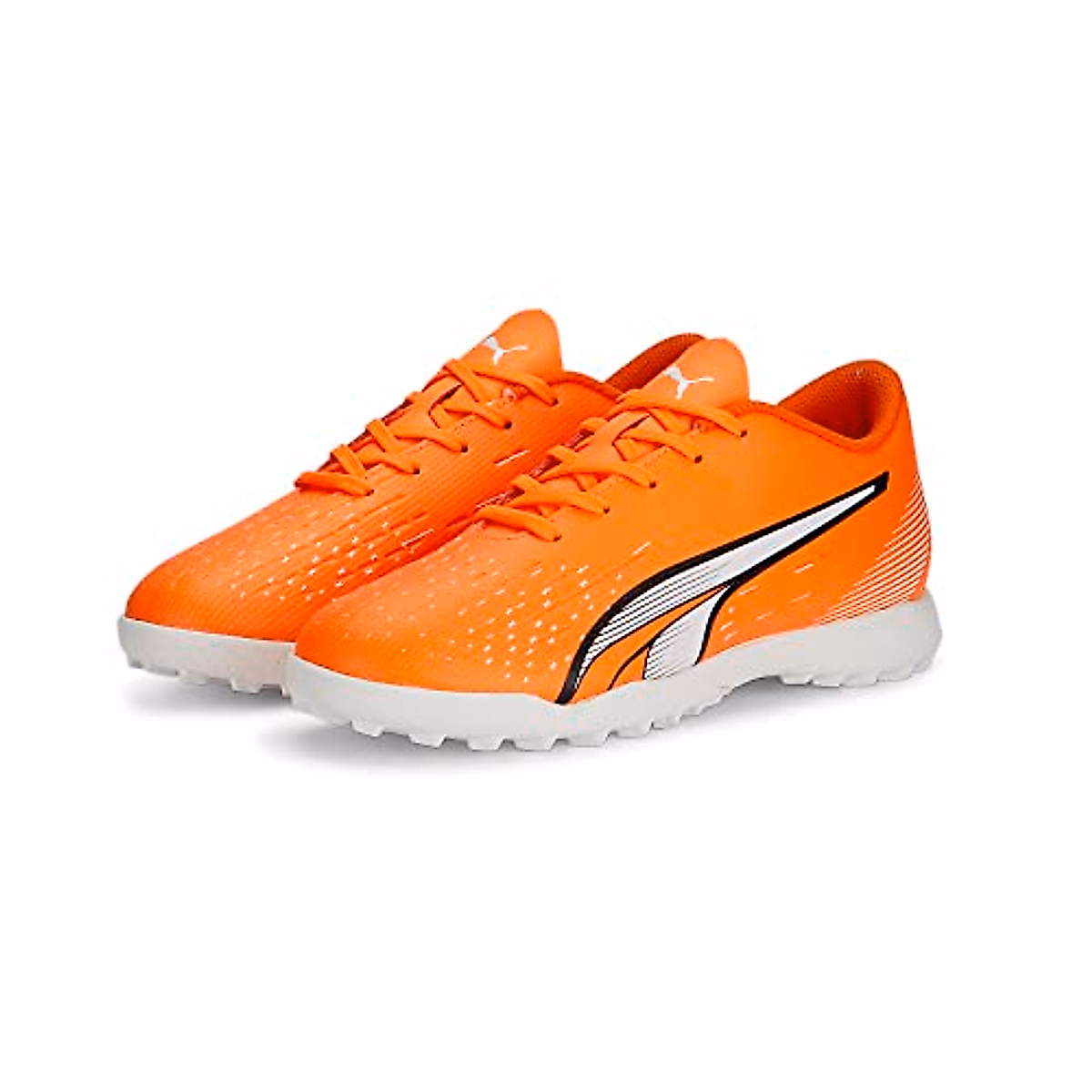 PUMA Ulta Play Turf Training (Toddler/Little Kid/Big Kid) Ultra Orange/Puma White/Blue Glimmer 3 Little Kid M