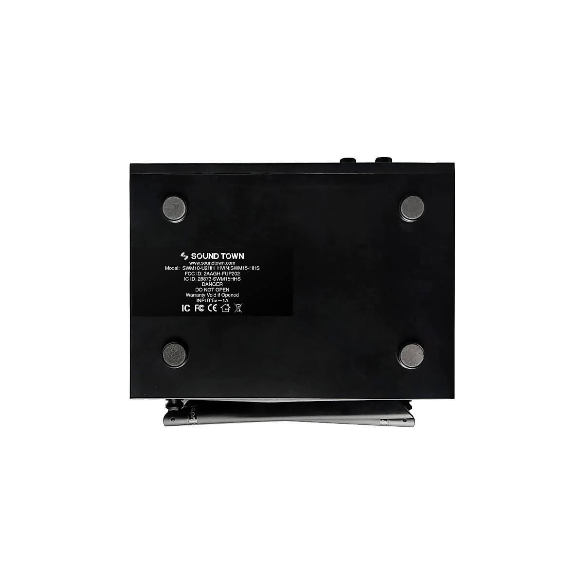 Sound Town SWM10-U2HH Professional Dual-Channel UHF Wireless Microphone System with 2 Handheld Mics, for Church, Business Meeting, Outdoor Wedding and Karaoke