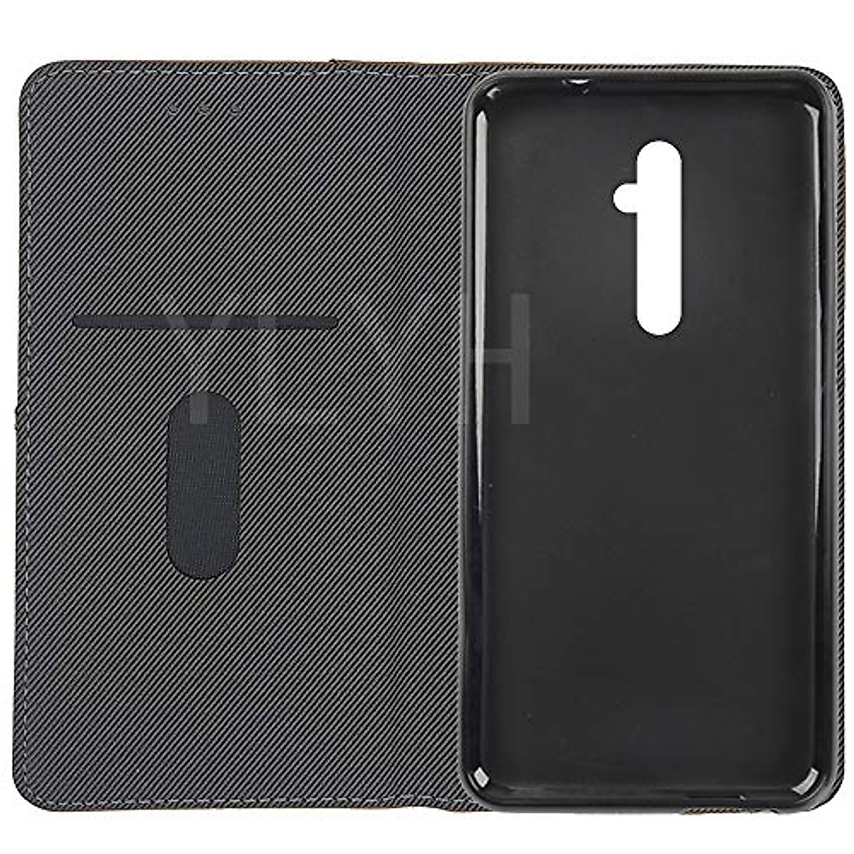 YLYT Shockproof - Red Flip Leather TPU Silicone Retro Cover with Stand Wallet Case for Oppo Reno2 6.5 inch with Card Slots