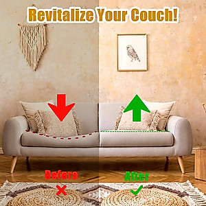 Hlimior 3 Pack 20" x 20" High-Density Foam Cushion Couch Cushion Support for Sagging Seat Curve Furniture Seat Support Under Cushion Sag Repair Replacement Sofa Couch Loveseat Chair ​Sagging Seat