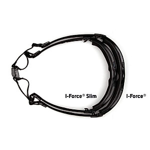 Pyramex I-Force Slim Blk Frame Clear AF Lens Sealed Eyewear