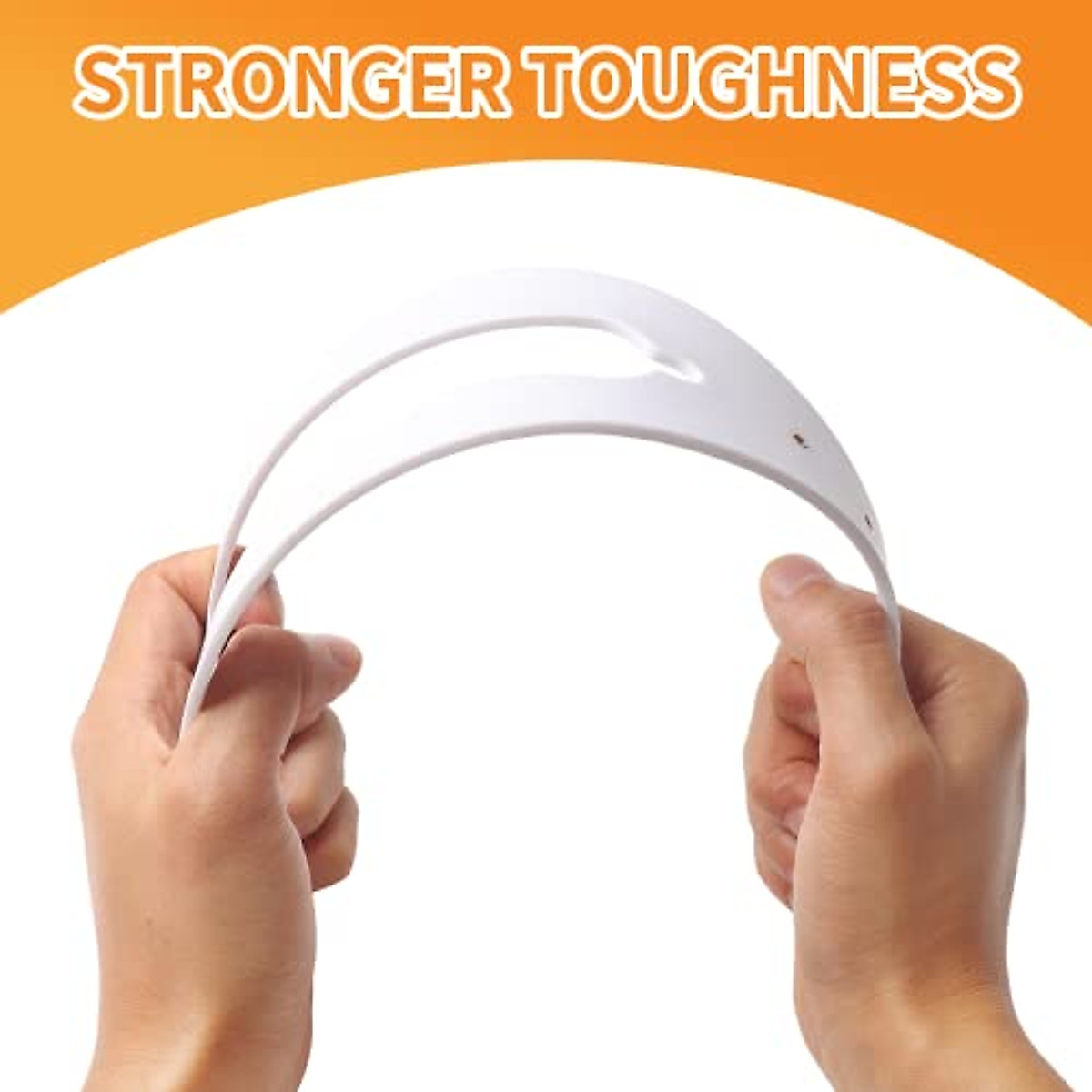 LIBBEPET Cat Door Latch, 2 Pcs Flex Latch Cat Door Holder, Cat Door Stopper to Keep Dog Out of Litter Boxes and Food, 5 Adjustable Size Strap 2.5-6" Wide, No Measuring, Easy to Install, White