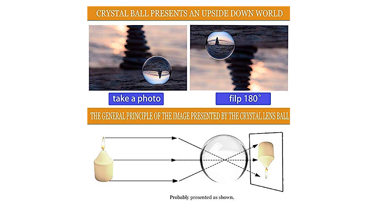 MerryNine K9 Crystal Ball for Photography & Decor | 80mm Clear