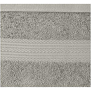 Amazon Basics Fade-Resistant Cotton Washcloth - 12-Pack, Gray