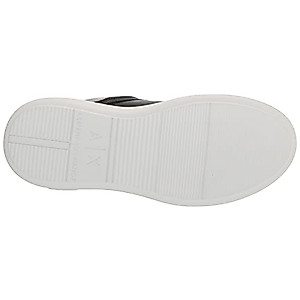 A|X ARMANI EXCHANGE Women's Super Platform Sneakers, Black, 9