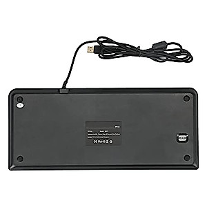Zhiyavex Wired Mechanical Gaming Keyboard, 87 Keys RGB Backlit Keyboard,Portable Ergonomic Mechanical Keyboard with Long Type?C USB Cable, Computer Keyboard for Laptop PC