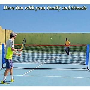 Mini Tang Tennis Net,Portable Tennis Net for Backyard Driveway,10x5.2FT Adjustable Height Tennis Net,Tennis Practice for Indoor and Outdoor,Tennis Court Net,Tennis Training Net with a Carry Bag