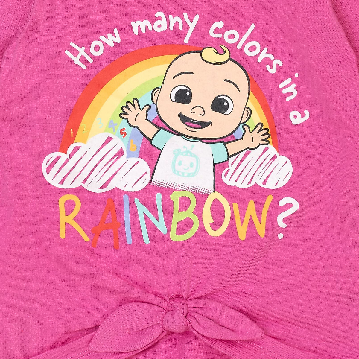 CoComelon JJ Infant Baby Girls 3 Pack T-Shirts 24 Months White