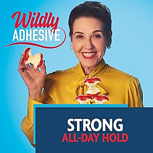 Sea-Bond Secure Denture Adhesive Seals, Fresh Mint Uppers, Zinc-Free, All-Day-Hold, Mess-Free, 30 Count (Pack of 4)