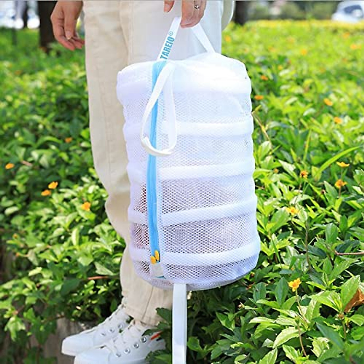 Shoes Wash Bag -Wannoc Large Shoes Laundry Bags for Washing Machine,2 in 1 Laundry Dryer for Shoes Sneakers Socks Shoes and Delicates
