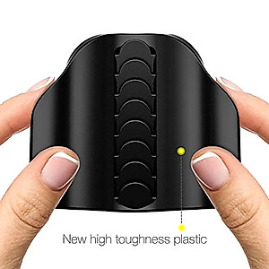 Moukey Microphone Mic Clip Holder for Mic Stand with 5/8" Male to 3/8" Female Adapter, 2-pack