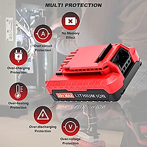2-Pack PCC680L Replacement for Porter Cable Battery 20V 3000mAh Compatible with Porter Cable 20 Volt Lithium Battery Max PCC680L PCC681L PCC682L PCC685L PCC660B PCC790B 20V Cordless Power Tools