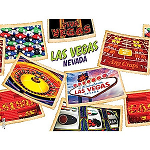 Tervis Nevada - Las Vegas Collage Tumbler with Wrap and Red Lid 24oz, Clear