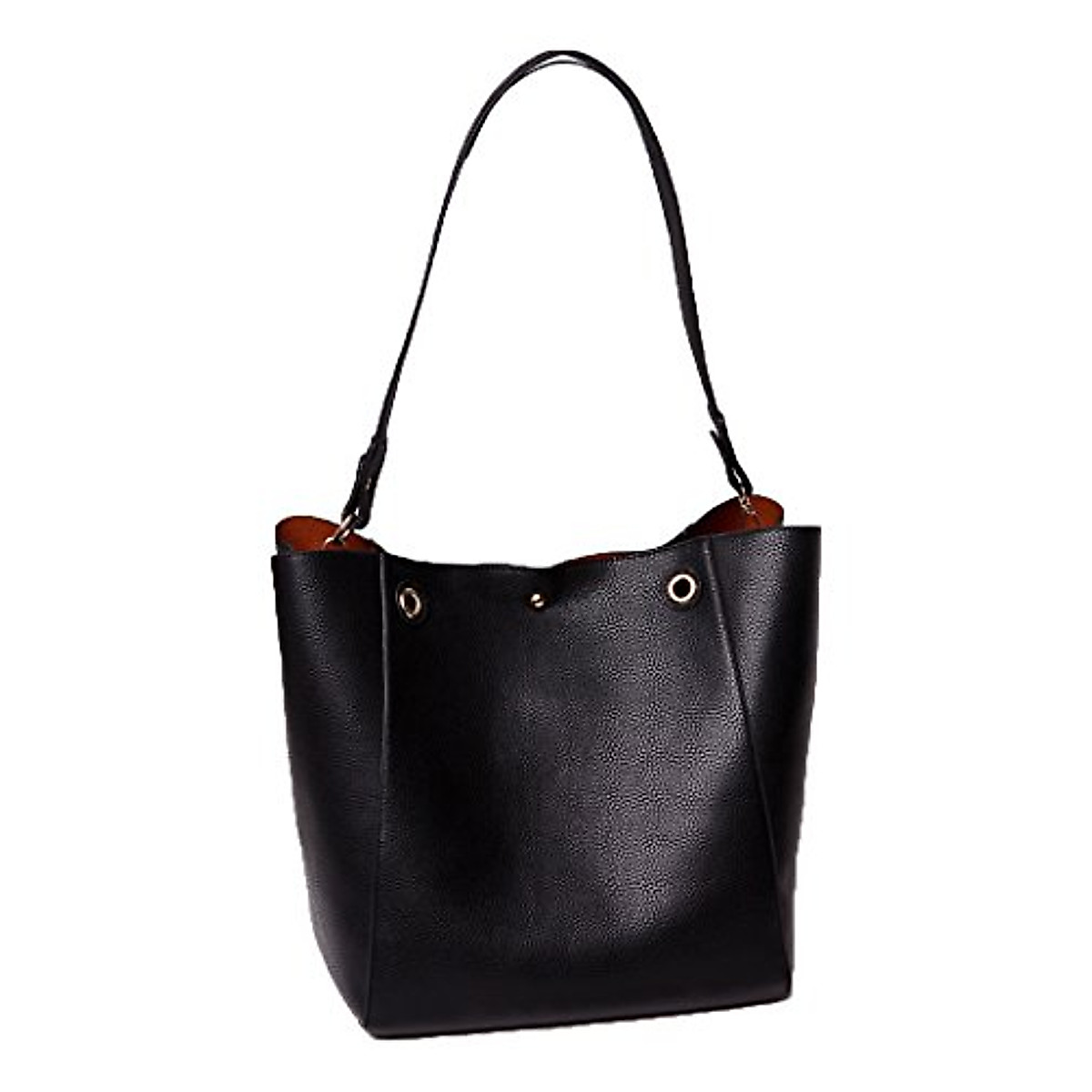 sqlp Black Bucket Work Tote Bags for Women the Tote Bag Leather Purse and handbags ladies Waterproof Shoulder commuter Bag
