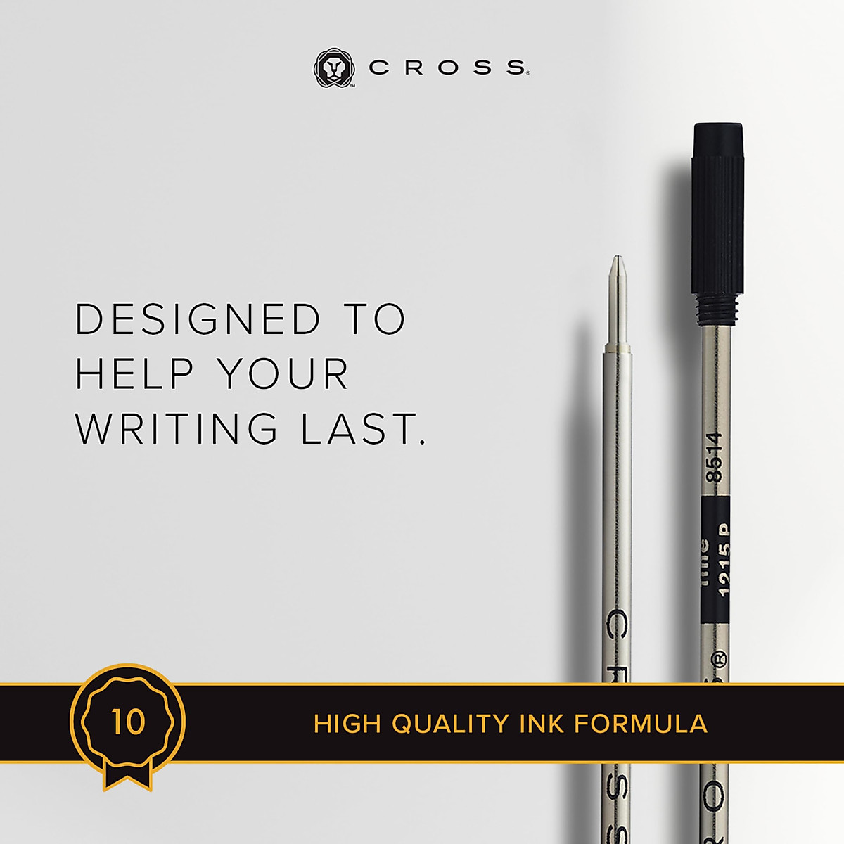 Cross 85142 Refills for Ballpoint Pens, Fine, Black Ink, 2/Pack