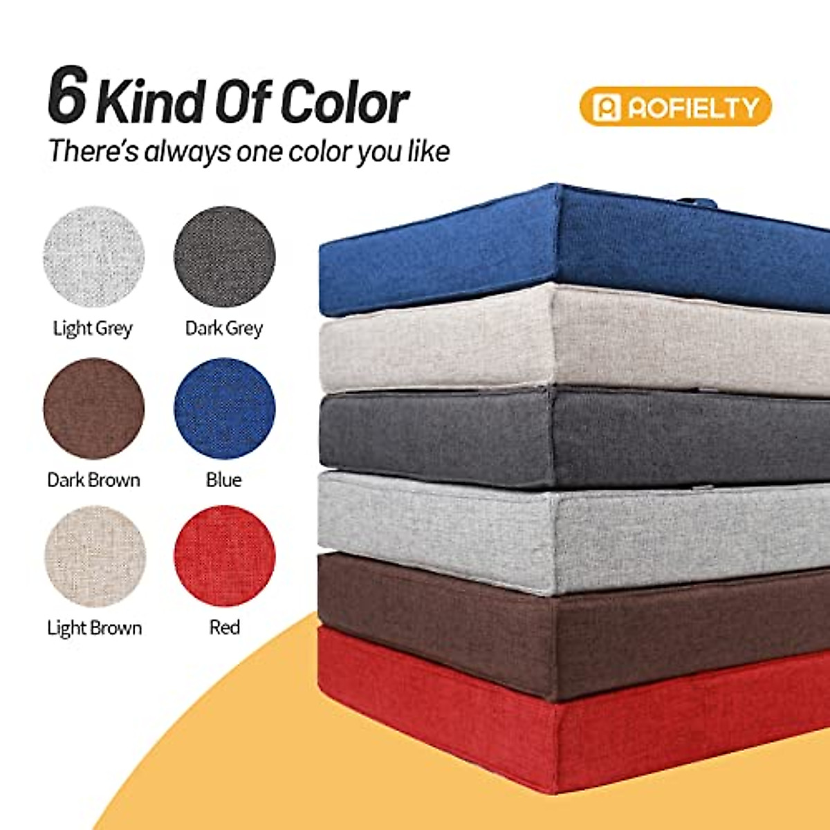 ROFIELTY Custom Bench Cushion Window Seat Cushions Indoor Bench Cushion Bay Window Cushion for Bench Cushions for Indoor Furniture Bench Pads (Red,47x16x2Inch)