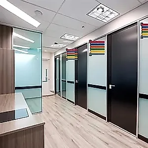 American Made Exam Room Status & Signal Flag System - Door Flags for Medical Office, Quickly Display and Identify Exam Room Signals (High Grade Aluminum)