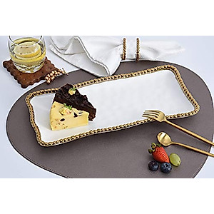 Pampa Bay Golden Salerno Medium Rectangular Tray