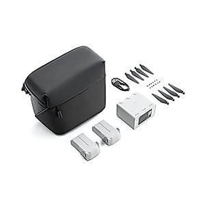 DJI Mini 3 Pro Fly More Kit Plus, Includes Two Intelligent Flight Batteries Plus, a Two-Way Charging Hub, Data Cable, Shoulder Bag, Spare propellers, and Screws, Black