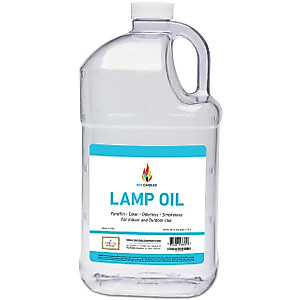 Liquid Paraffin Lamp Oil - 1 Gallon - Smokeless, Odorless, Ultra Clean Burning Fuel - Tiki Torch Fuel for Indoor and Outdoor Use- Made in The U.S.A.