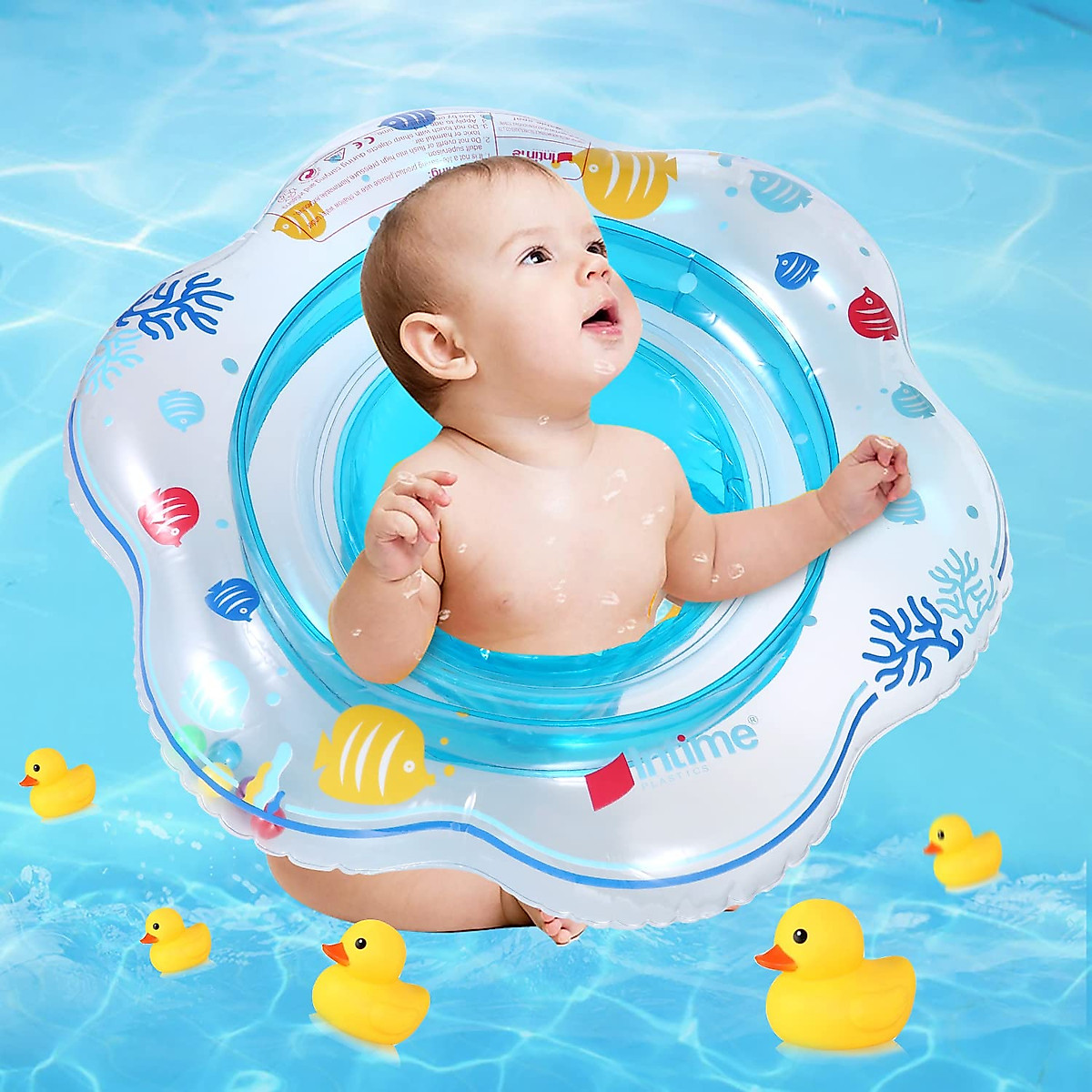 Cehim Baby Floats for Pool, Baby Swimming Floats with Safety Seat, Swim Training for Baby of 6-18 Month