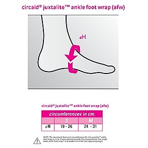 CircAid Juxtalite Ankle and Foot Compression Wrap for added coverage and compression