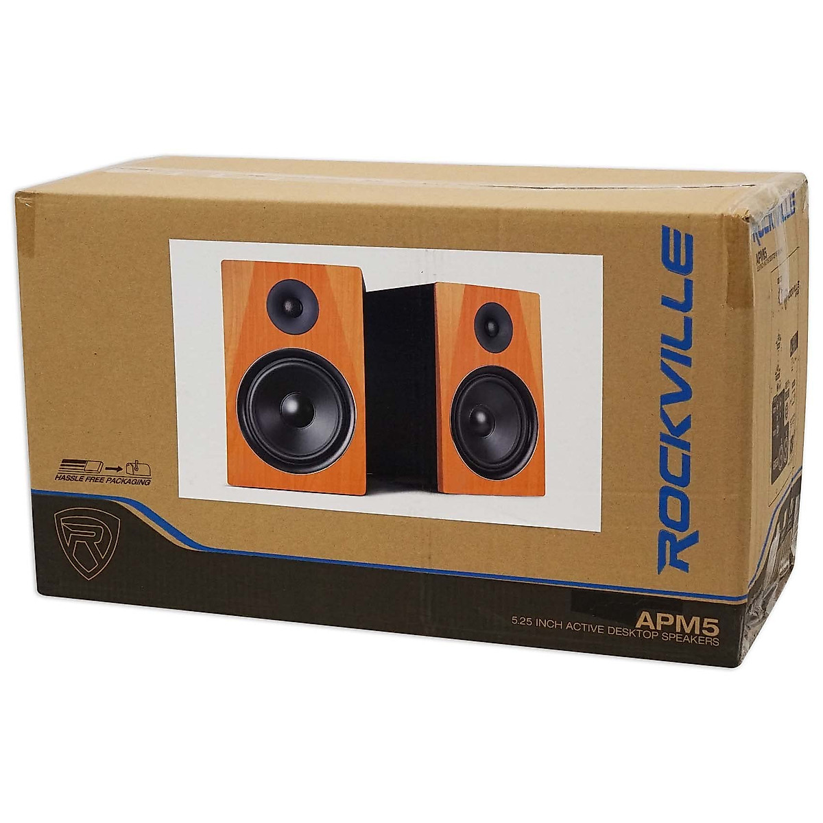 Rockville 5.25" 2-Way 250W Active/Powered USB Studio Monitor Speakers Pair (APM5C)