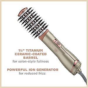 INFINITIPRO BY CONAIR Frizz Free 1 1/2-inch Hot Air Brush, Dryer Brush