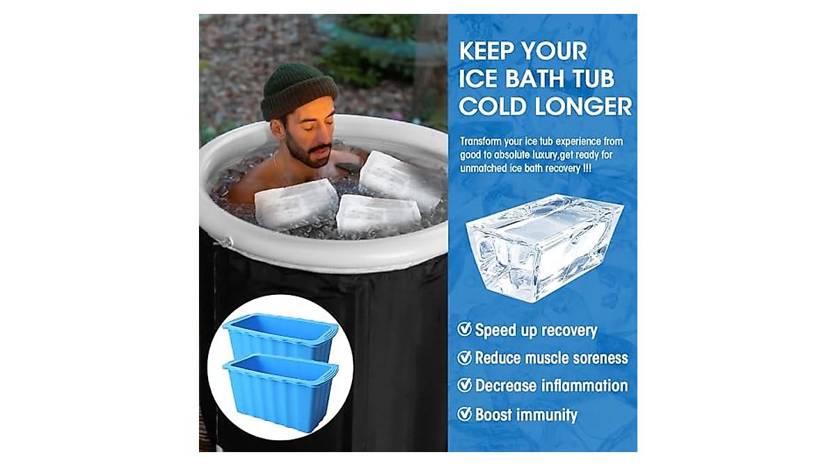 Giant 12LB Ice Block Molds for Ice Bath & Cold Plunge Recovery