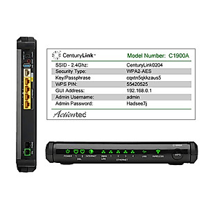 Actiontec CenturyLink C1900A Wireless VDSL2 IPTV Router