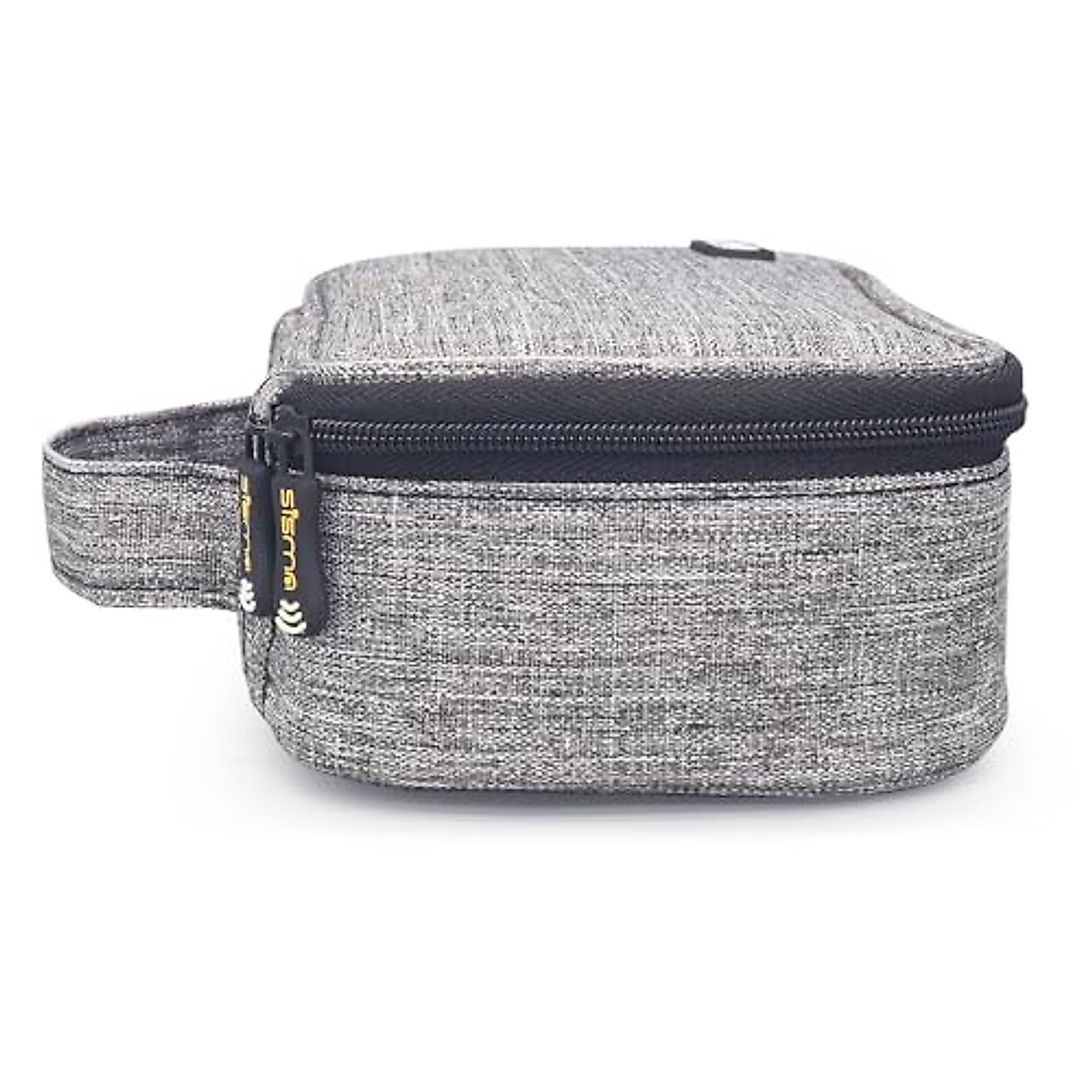 sisma Travel Cords Organizer Universal Small Electronic Accessories Carrying Bag for Cables Adapter USB Sticks Leads Memory Cards, Grey 1680d Fabrics
