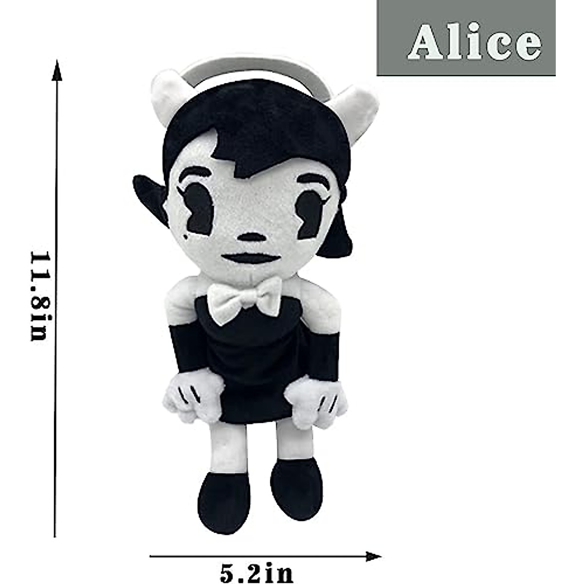 SmallBos 3PCS Alice Plush, Tom Plush, Horror Game Plush, Soft Stuffed Animals Plush Toys for Kids and Game Fans