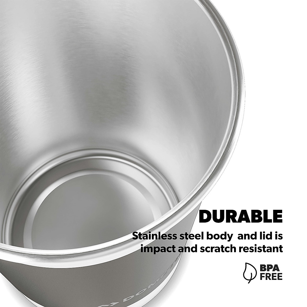 Dometic 16 oz Pint (4-pack) Premium Stainless Steel Stackable Cups (Ore)