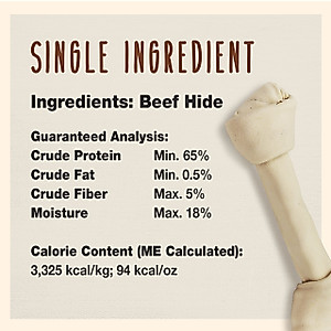 Cadet Premium Grade Beef Hide for Dogs, Rawhide Long Lasting Dog Chews, Chips, Curls & Rolls for Small/Medium/Large Dogs